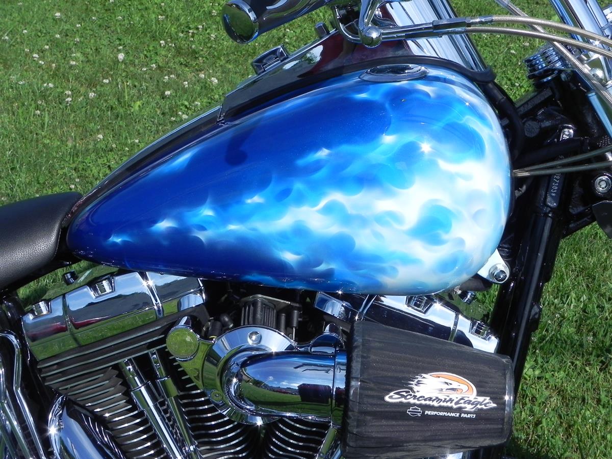 Real Flames Motorcycle Custom Paint